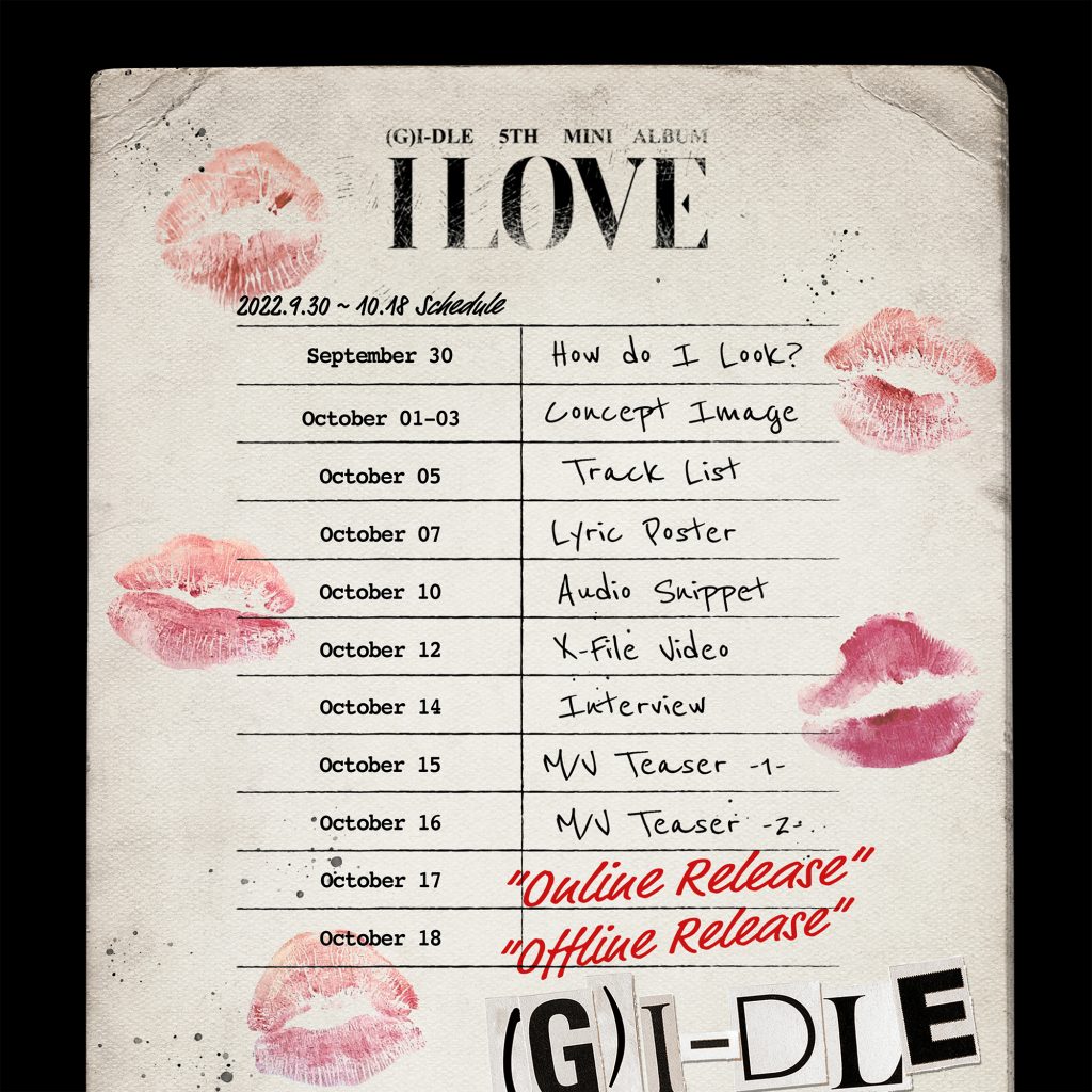 (G)I-DLE 5th Mini Album『I love』スケジュール公開！ | ニュース | GIDLE_本番